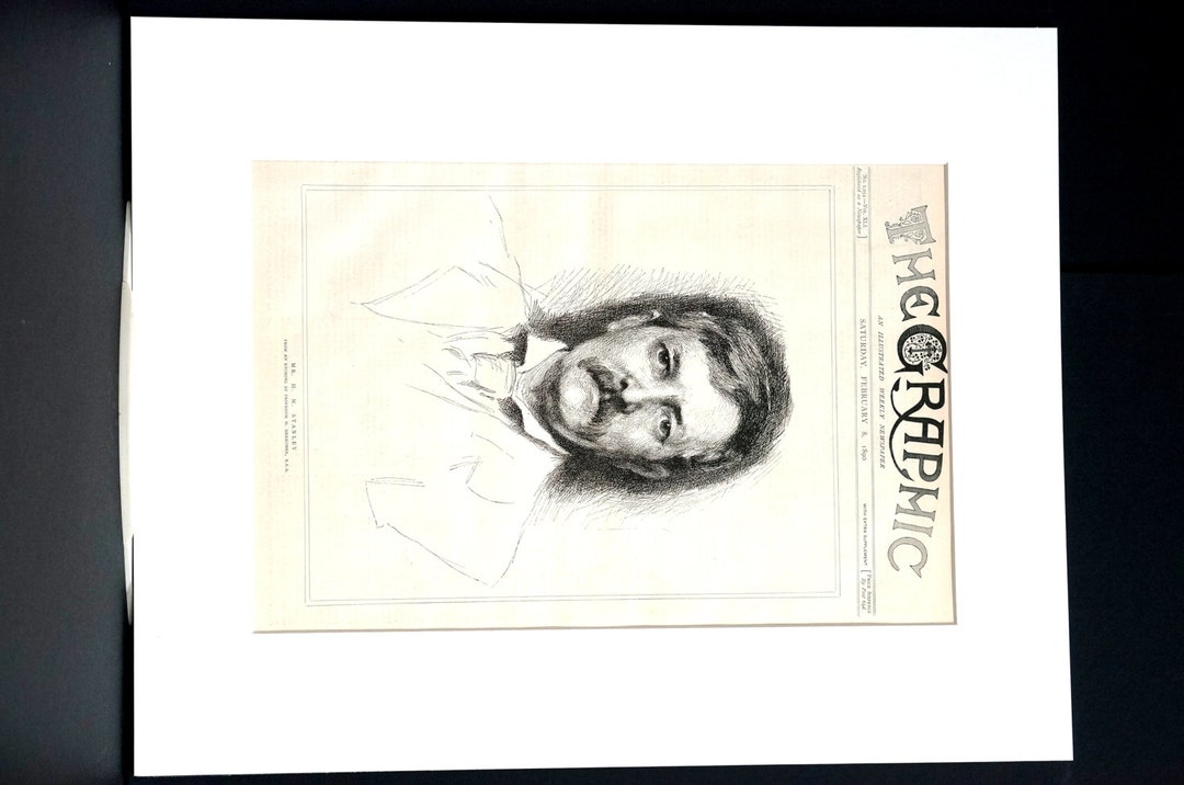 Herkomer PORTRAIT STANLEY EXPLORER Stanley and Livingston Africa ...