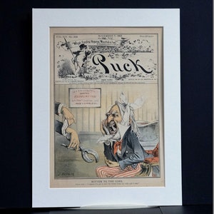 Mormonism Toothache 1883 Uncle Sam at Dentist PULLING MORMON TOOTH ...