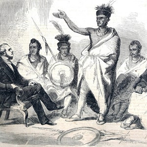 Kaw Indians of Kanzas 1857 INDIANS Visit Washington US COMMISSION ...