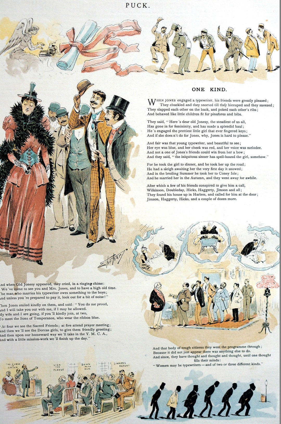 A Special Kind of Typist 1891 MAN MARRIES VIRTUOUS Victorian Office ...