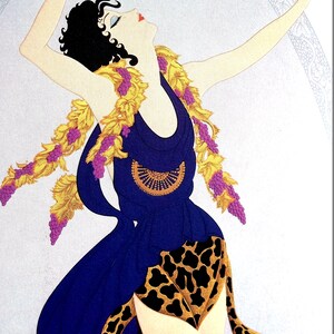 Erte Print 1987 BACCHANTE HIGH PRIESTESS Greek Mythology Bacchus Spirit ...