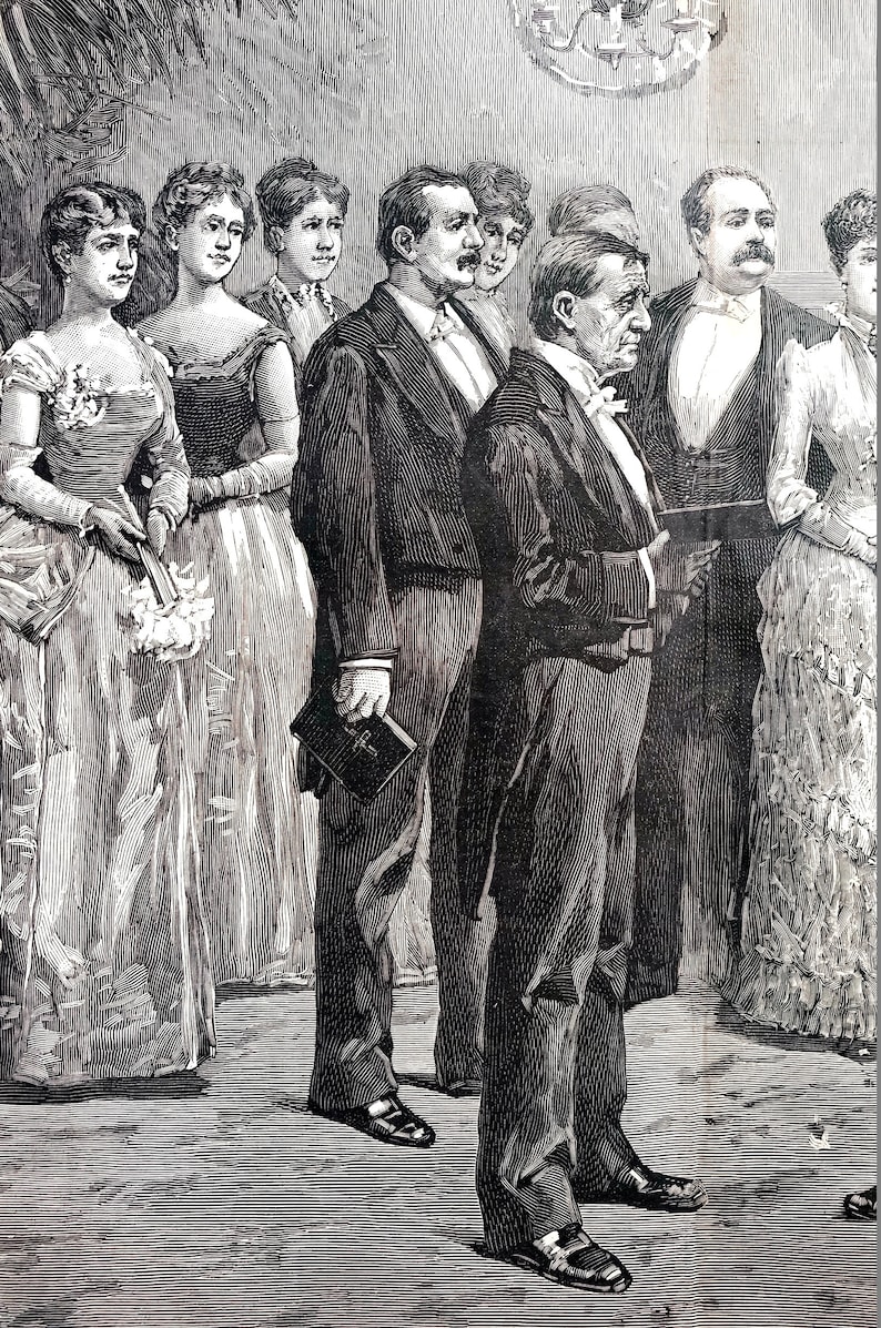 President Grover CLEVELAND WEDDING MARRIAGE 1886 Francis - Etsy