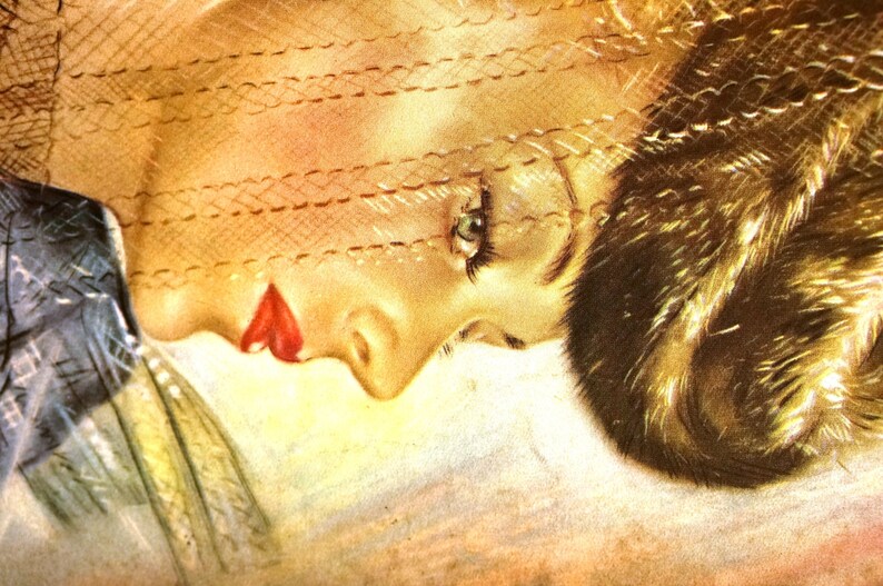 Vitucho Vosotras Cover Art 1944 ALOOF Lady With FUR HAIR | Etsy