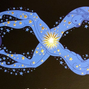Erte Matted Print 1982 - the NUMERALS - NUMBER EIGHT 8 - Planets ...