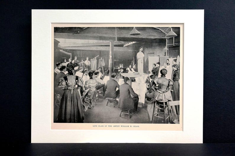 William M. Chase ARTIST 1899 LIFE CLASS Model Art Students - Etsy