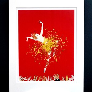 Erte Matted Print 1982 - Audience APPLAUSE - BALLET DANCER Theater ...