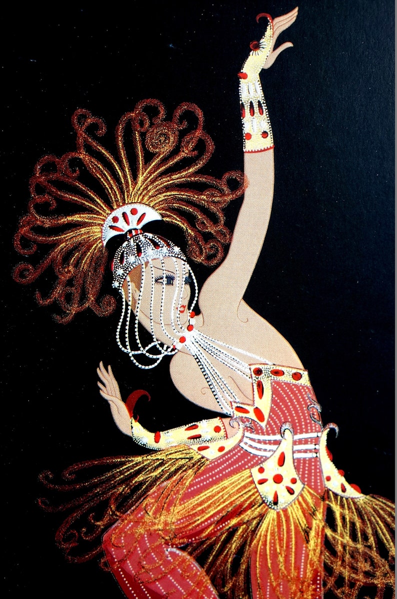 Erte Print 1987 FIREBIRD STRAVINSKY BALLET Dancer Dancing | Etsy
