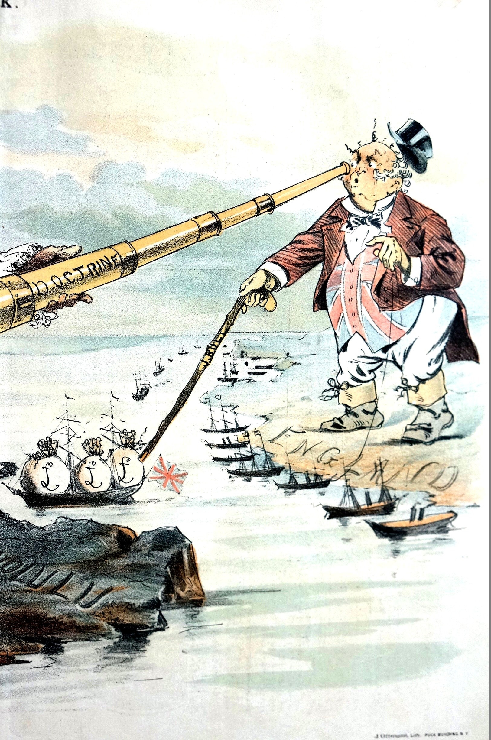 Monroe Doctrine Political Cartoon