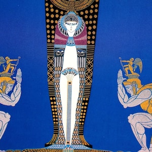 Erte Print 1987 CLEOPATRA CLEOPATRE EGYPTIAN Princess Warriors Egypt ...