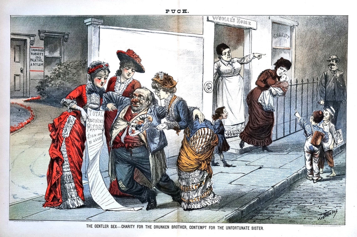 Victorian Charity 1881 HYPOCRISY Help DRUNK Alcoholic Men - Etsy