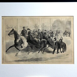 Victorian Riding School 1869 Lady HORSEBACK RIDER SIDESADDLE Side ...