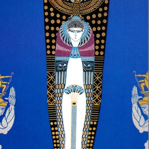 Erte Print 1987 CLEOPATRA CLEOPATRE EGYPTIAN Princess Warriors Egypt ...