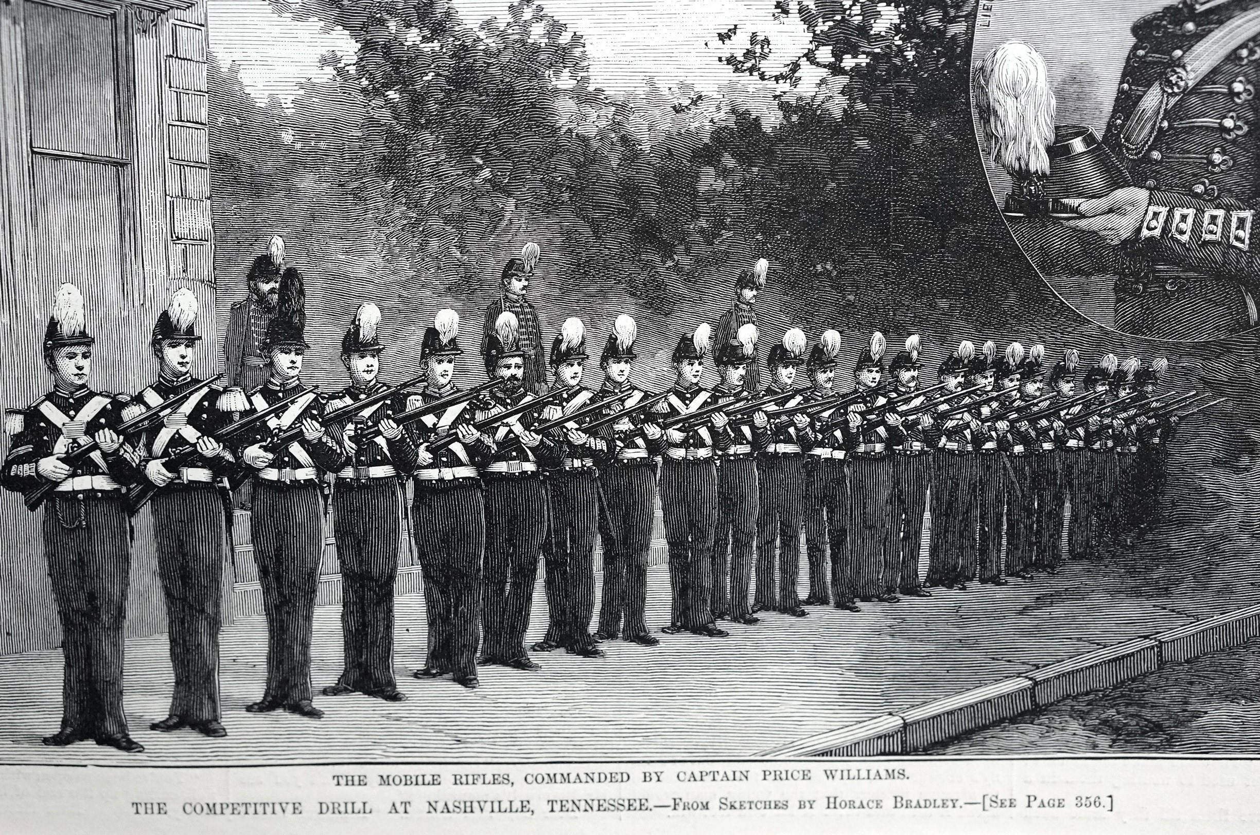 Nashville Tennessee 1883 COMPETITIVE DRILL Mobile RIFLES | Etsy