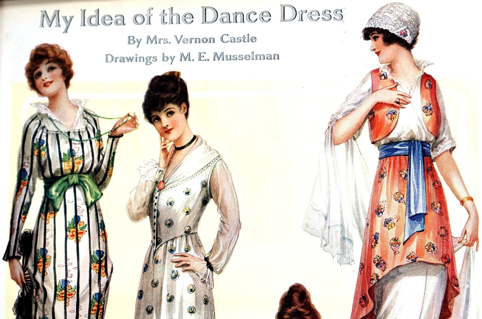 Edwardian Ladies Fashion 1914 DANCE DRESSES by Vernon Castle Musseman ...