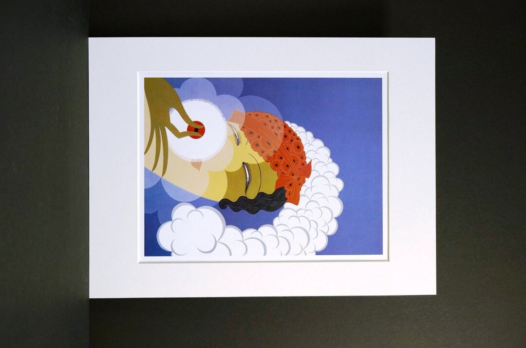 Erte 1982 - MAKE-UP - Pretty Lady W Powder PUFF - Roaring Twenties ...