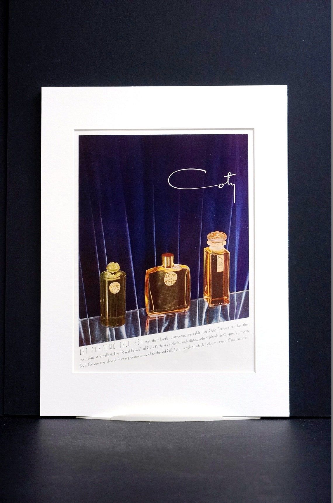 Coty Perfume Ad 1939 CHYPRE L'ORIGAN STYX Cosmetics - Etsy