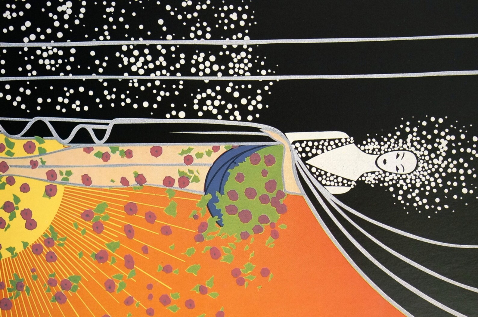 Erte 1982 - PRINTEMPS - PARIS in the SPRING - Flowers - Department ...