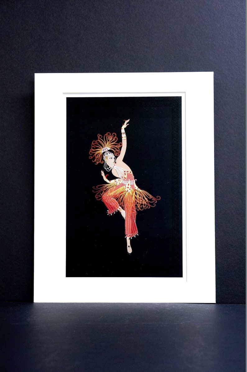 Erte Print 1987 FIREBIRD STRAVINSKY BALLET Dancer Dancing | Etsy