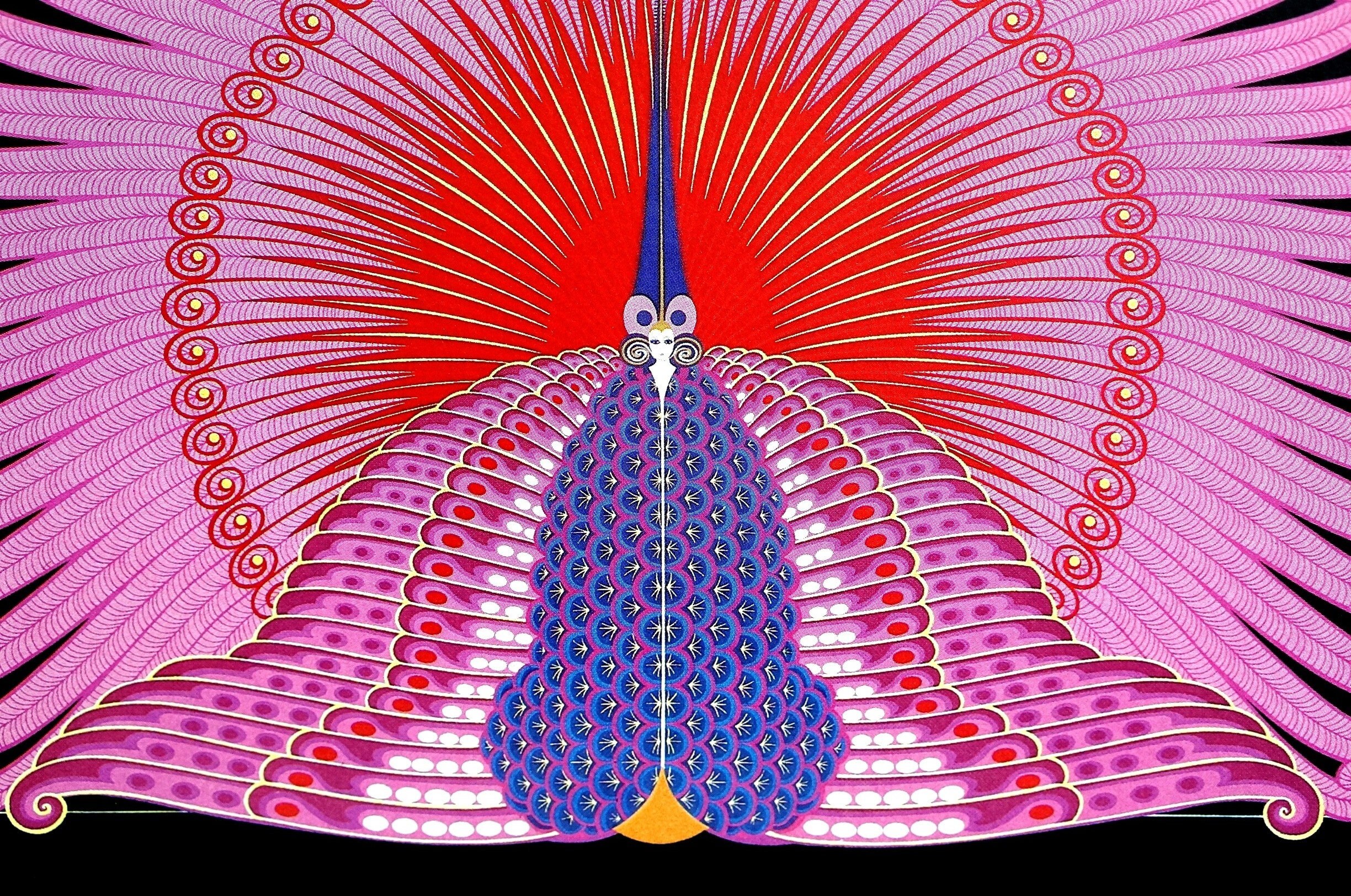 Erte Matted Print 1987 PHOENIX REBORN BIRD Egyptian Mythology ...