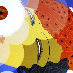 Erte 1982 - MAKE-UP - Pretty Lady w Powder PUFF - Roaring Twenties ...