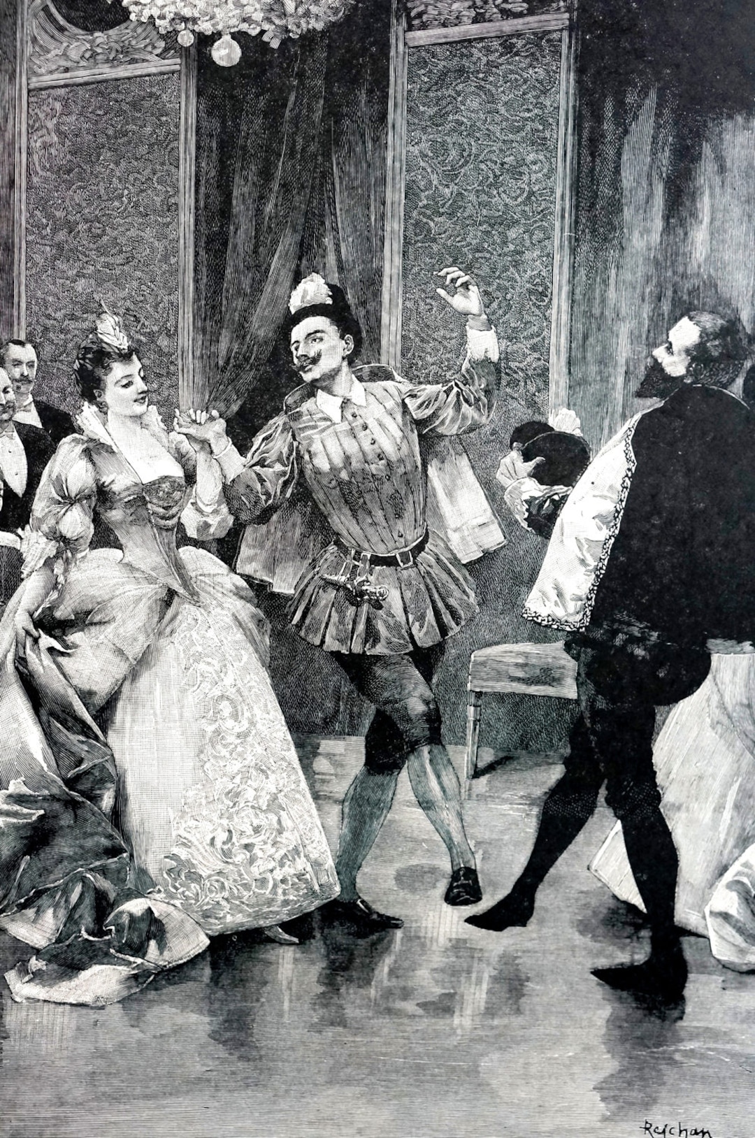 M Rejchan FANCY DRESS Costume BALL in Paris France 1898 Mi-careme ...