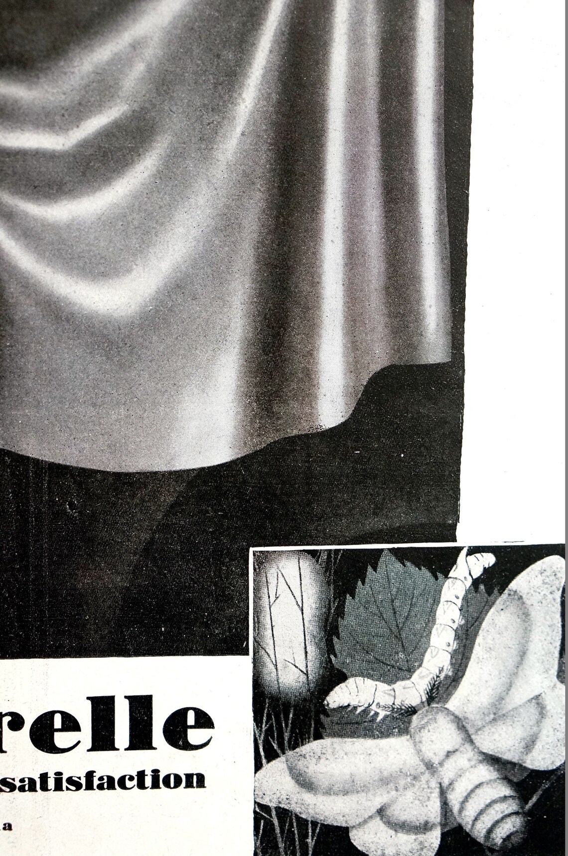 French Natural Silk Ad 1928 Le TISSUS SOIE NATURELLE Tailor | Etsy