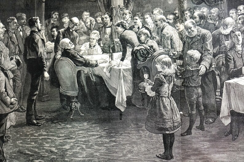 Captains Table CRUISE Passenger SHIP 1887 Toast DINING on Ship - Etsy