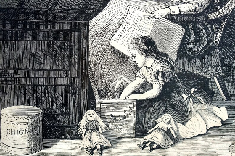 Victorian Vacation 1869 LADIES PACKING for COUNTRY Children Ladies ...