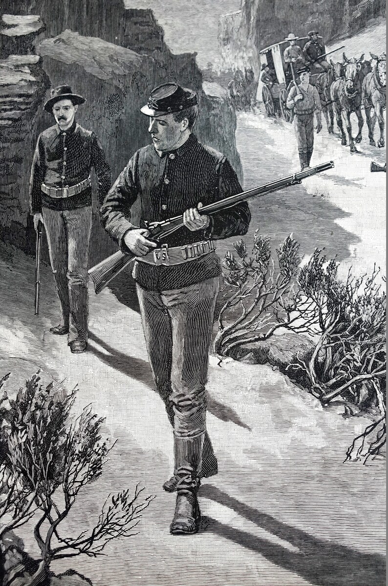 Army Paymaster Escort 1887 MILITARY SOLDIER'S Protection - Etsy