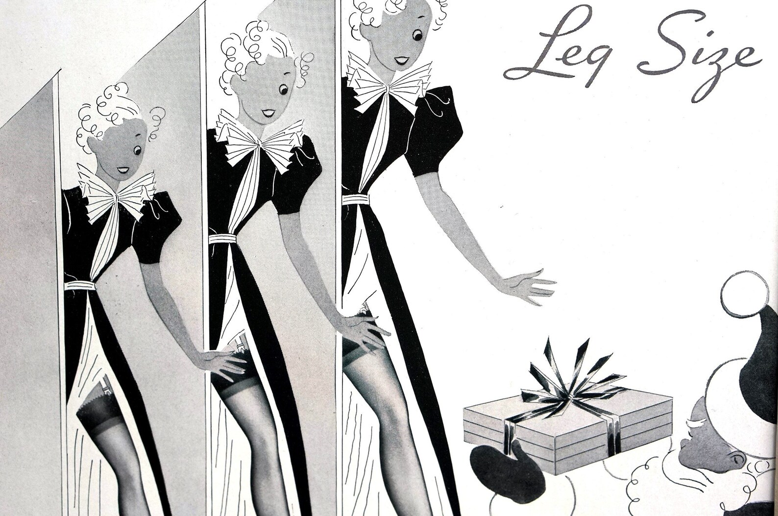 Belle Sharmeer Stockings Ad 1937 NYLON STOCKINGS From SANTA - Etsy