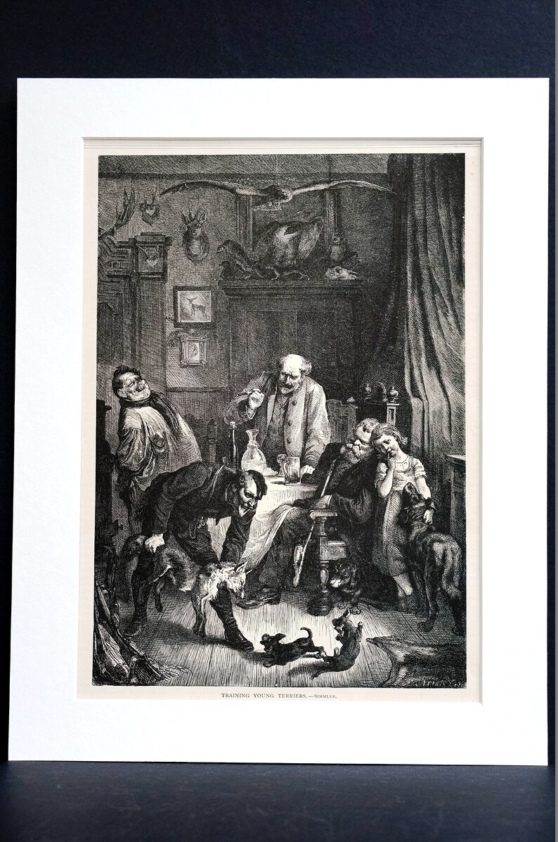 Puppy Dog Trainers 1872 TRAINING YOUNG TERRIERS Veterinarian | Etsy