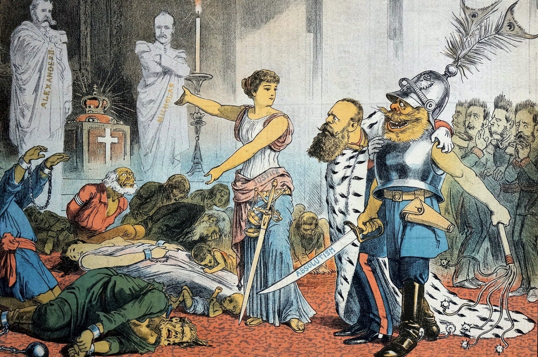 Russian Czar Coronation 1883 CAT of NINE TAILS Swords Death Path to ...