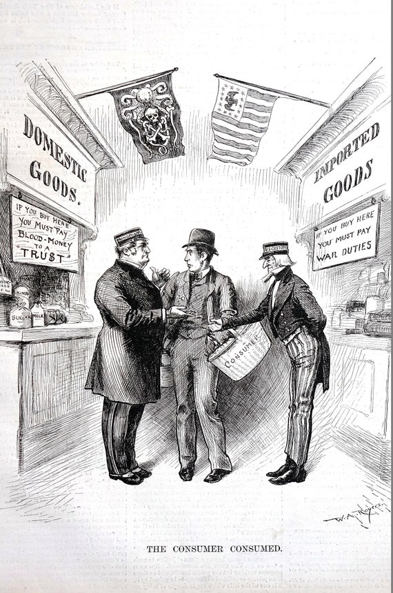 Trusts Political Cartoon