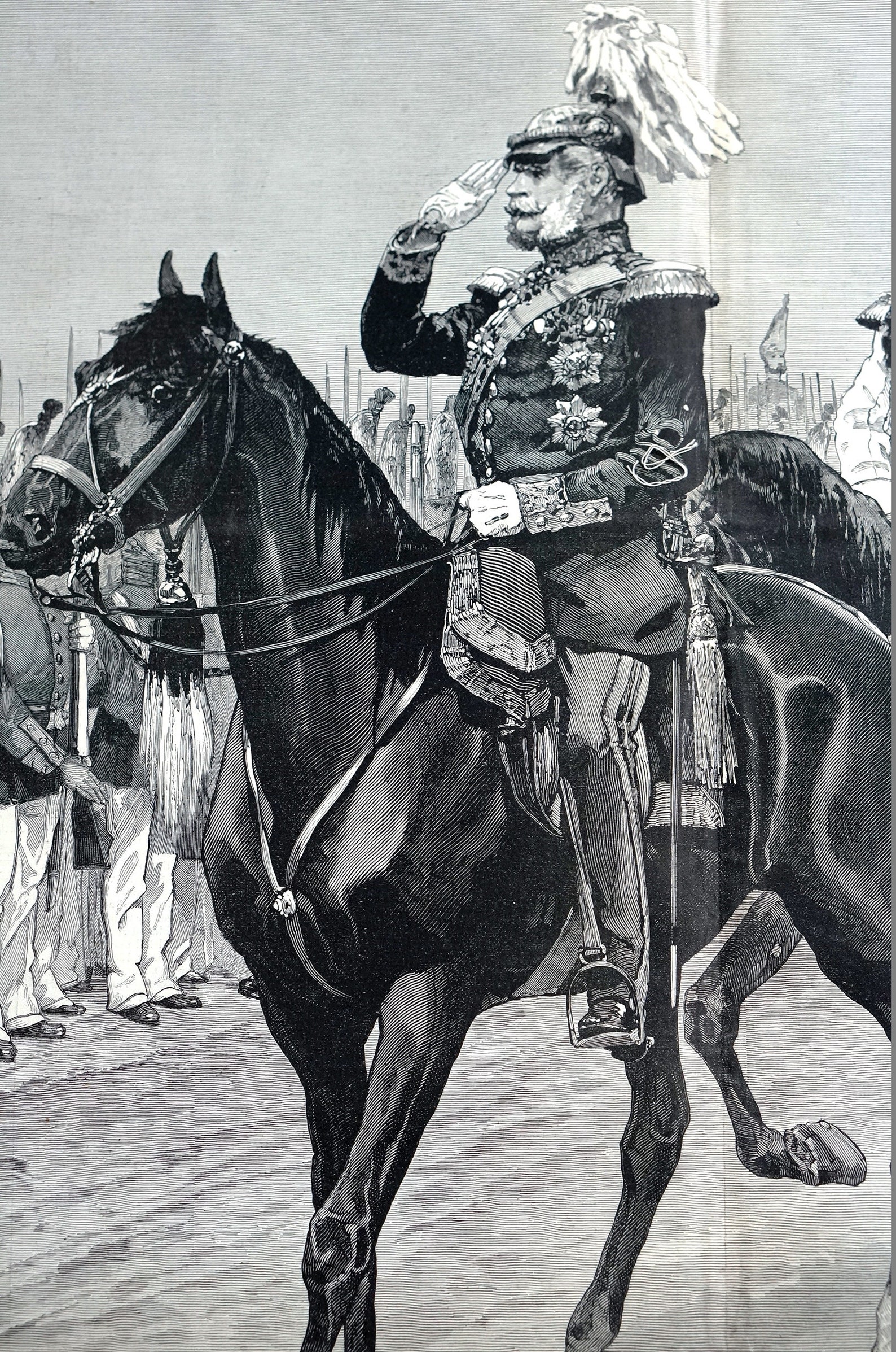 Emperor Kaiser William of GERMANY 1887 NAPOLEONIC WAR Battle - Etsy