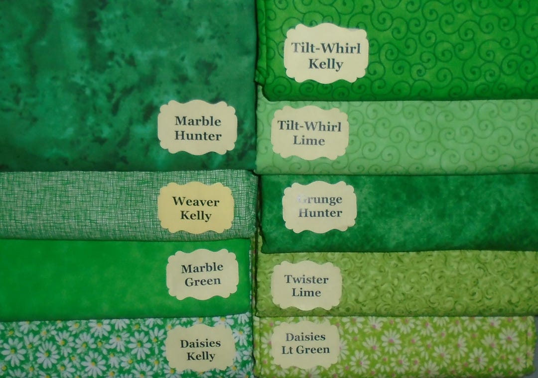 Yd Green Color Story - Sold by the YARD - Etsy