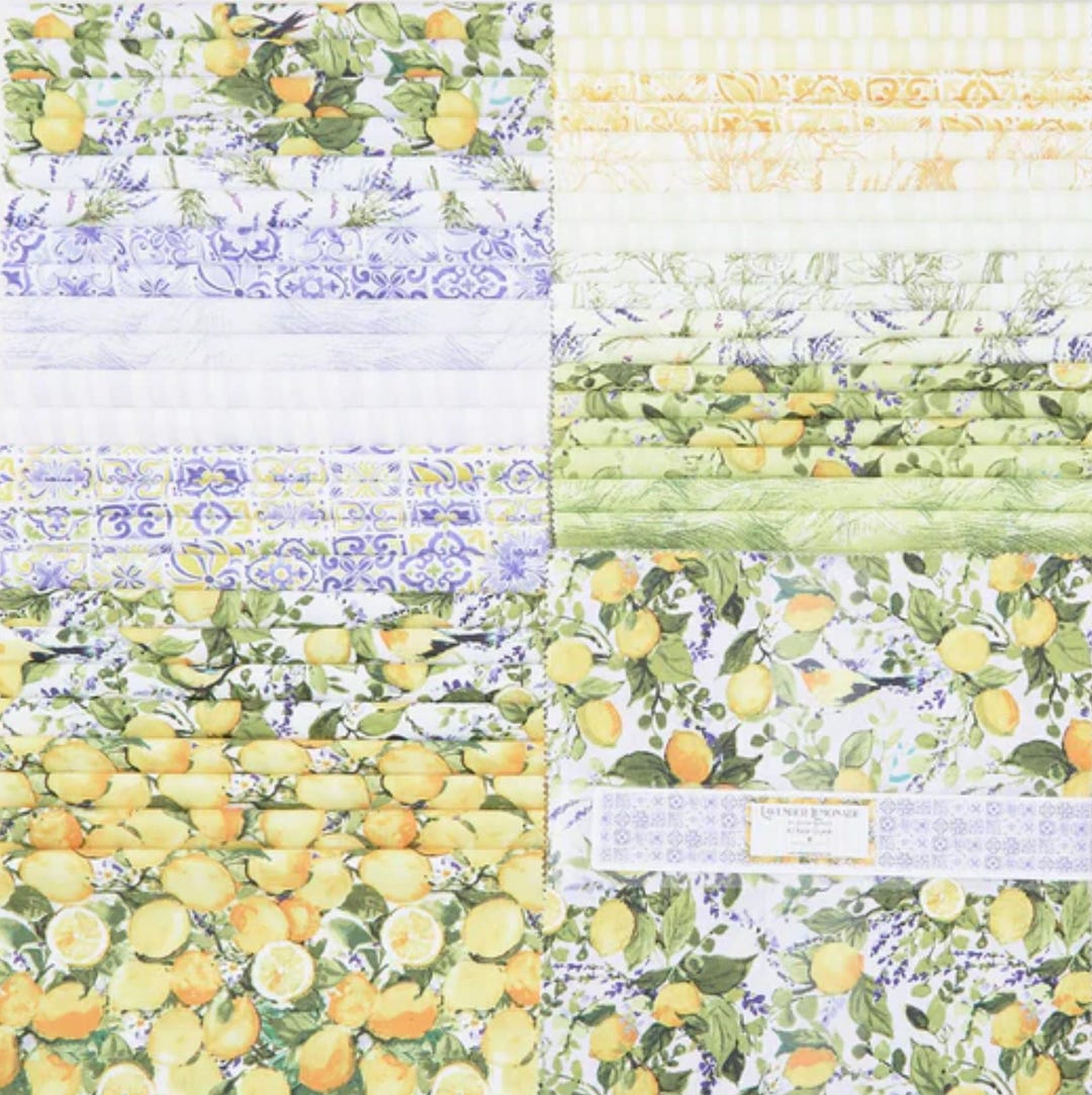 Lavender Lemonade 10" Square Stackers for Wilmington Prints - Etsy