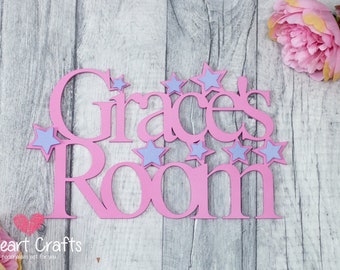Bedroom Door Sign or Plaque Lilac PURPLE Baby GIRLS Room | Etsy