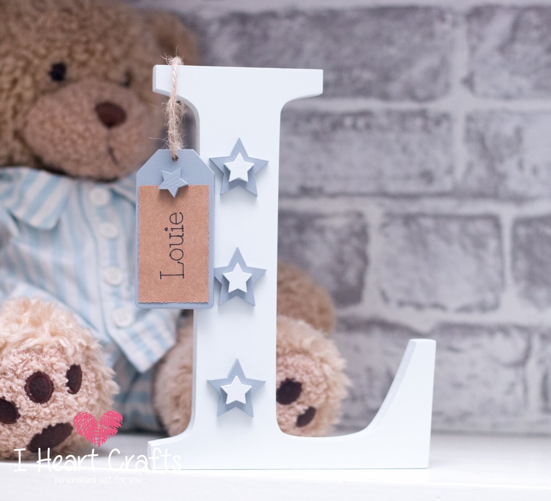 Personalised Freestanding Letter Baby Boy Gift New Baby - Etsy UK