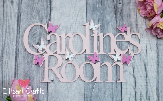 Childrens Bedroom Door Sign Girls Room Decor Pink Bedroom | Etsy