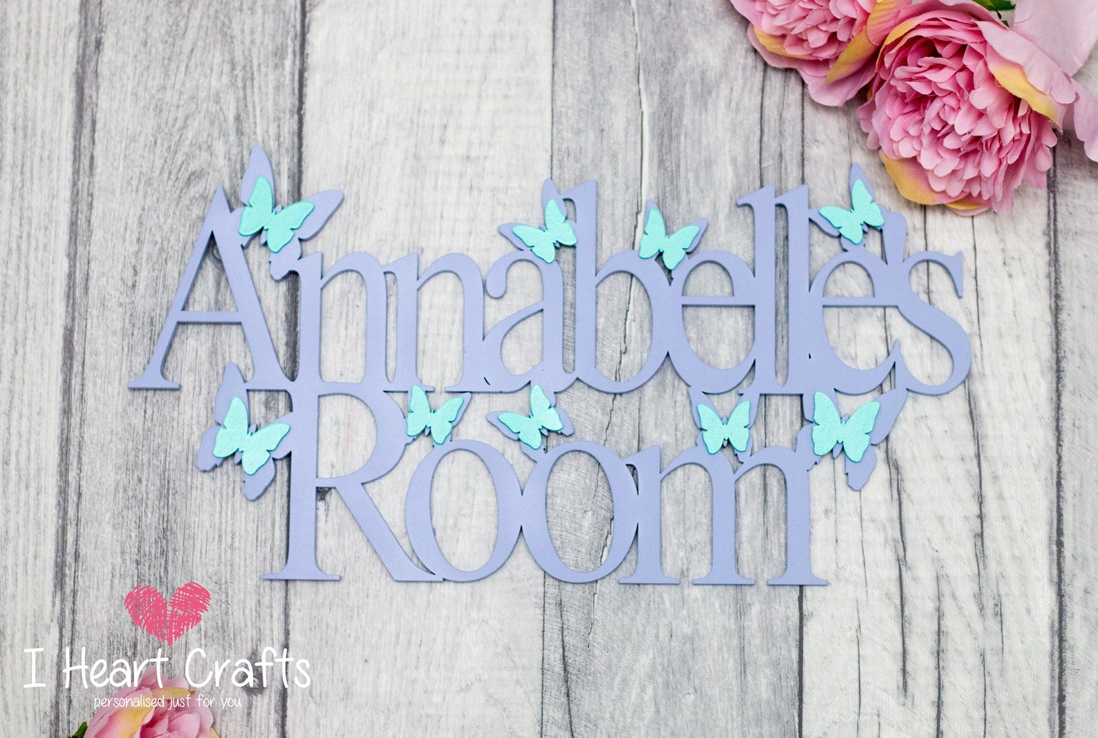 Bedroom Door Sign or Plaque Lilac PURPLE Baby GIRLS Room | Etsy