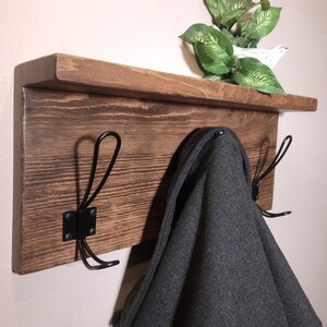 Rustic Coat Rack, Farmhouse Coat Rack, Coat Rack Wall Mount, Wood Wall ...