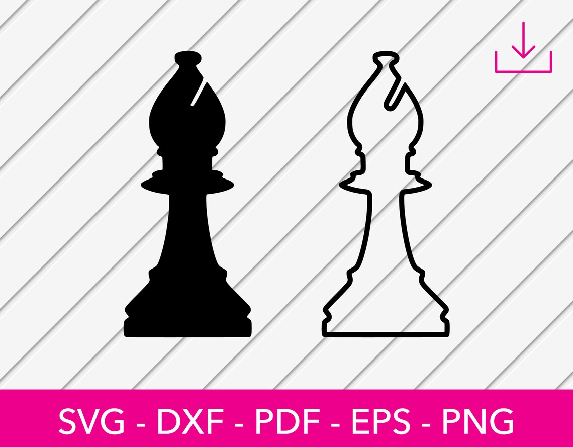 Bishop Svg Chess Png Checker Shirt Vector Board Game - Etsy