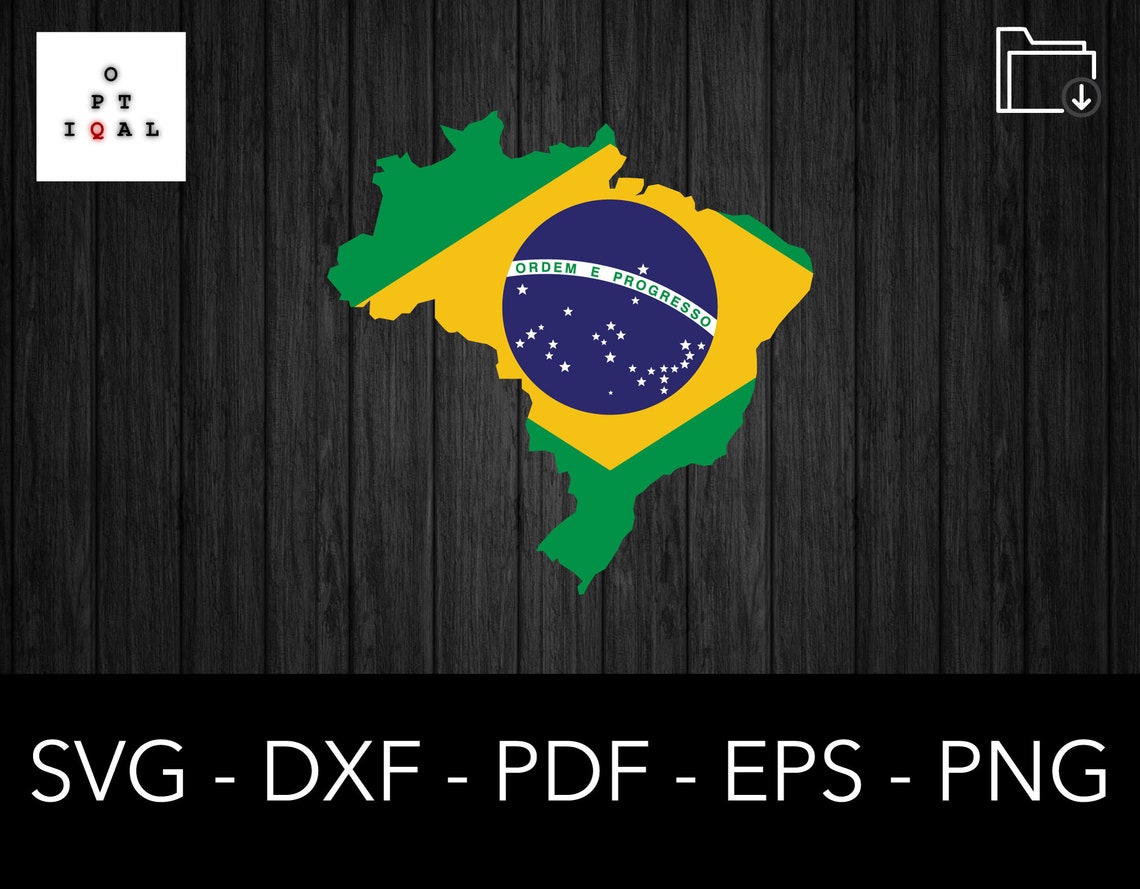 Brazil Flag Svg, Brazilian Map Png, Brasil Sticker, Country Vector, Rio ...