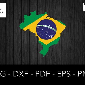 Brazil Flag Svg, Brazilian Map Png, Brasil Sticker, Country Vector, Rio ...