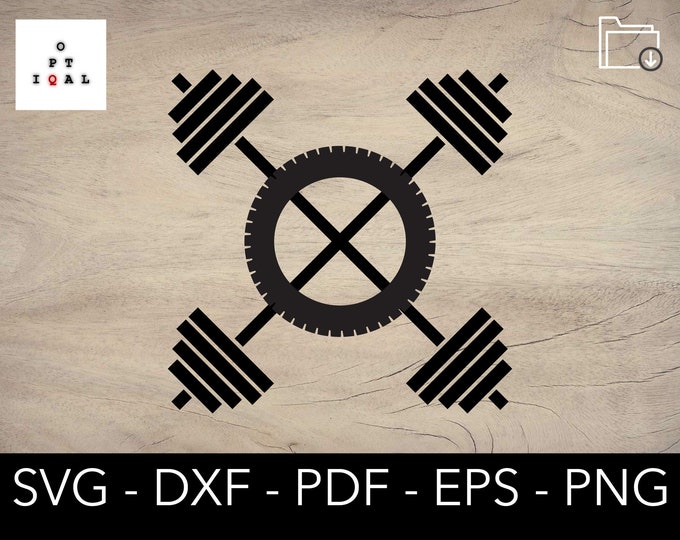 Barbell Svg, Barbell Monogram Svg, Personal Trainer PNG, Weights Svg ...