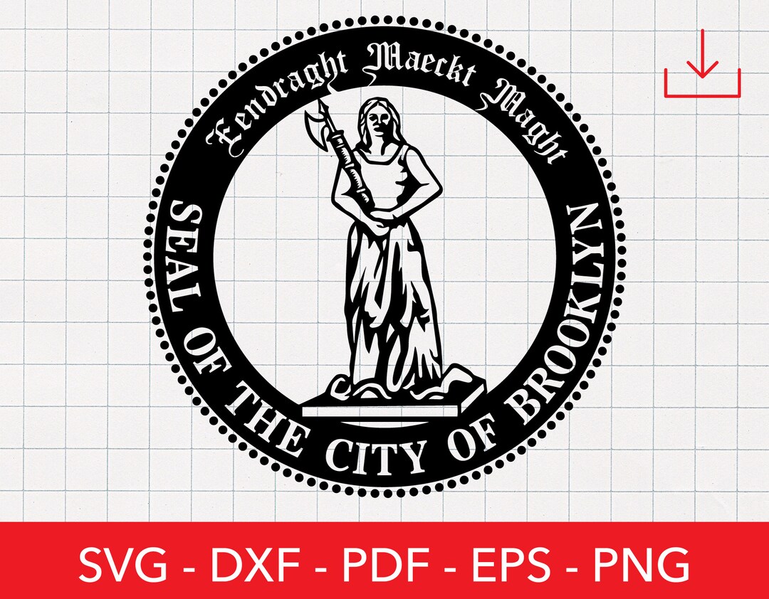 Brooklyn Svg, Brooklyn Seal Svg, New York Svg, NYC Png, Crest, Badge ...