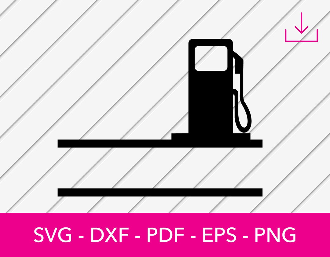Gas Pump Split Frame Svg, Gas Station Svg, Gas Icon, Gasoline Symbol ...