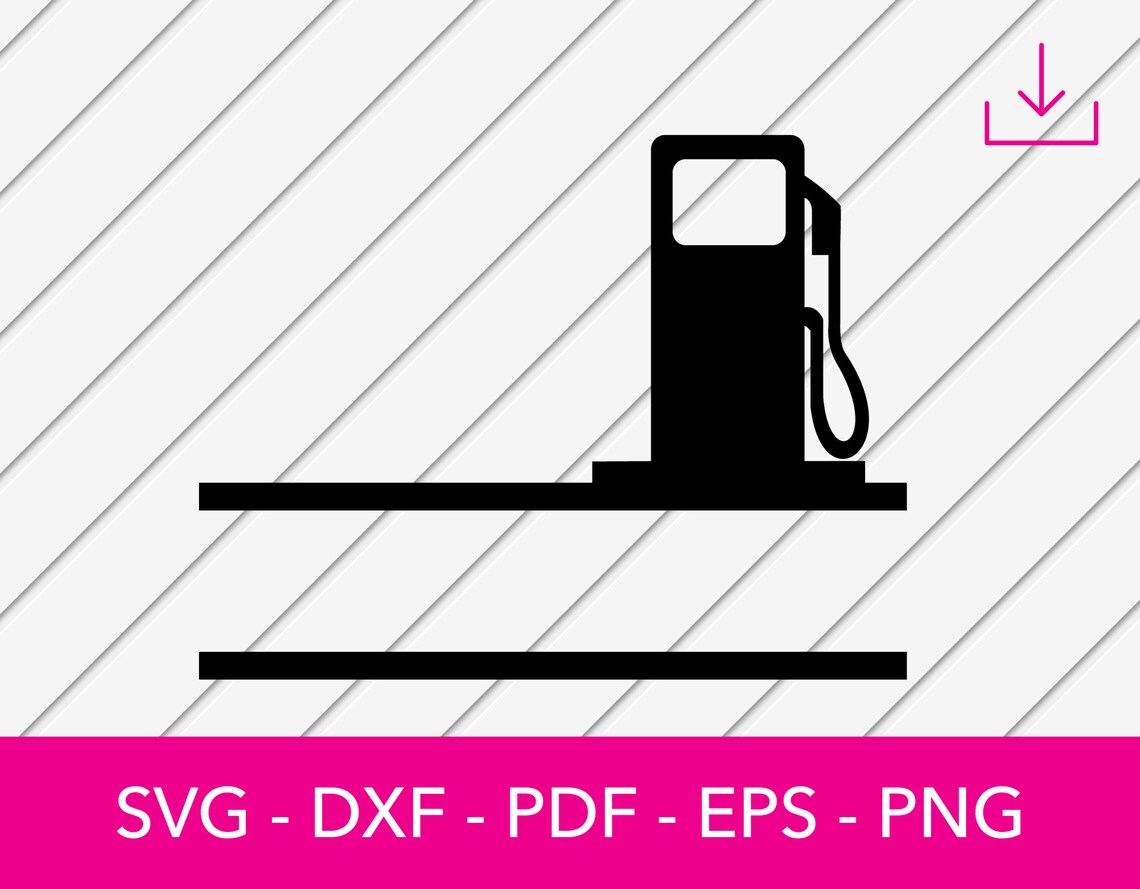 Gas Pump Split Frame Svg Gas Station Svg Gas Icon Gasoline - Etsy