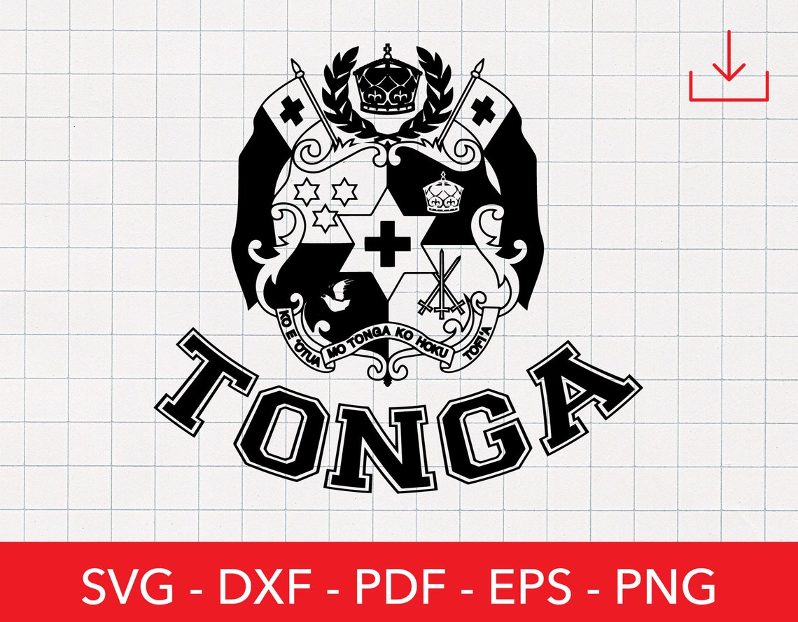 Tonga Svg Tongan Flag Svg Seal of Tonga Svg Tongatapu - Etsy Australia