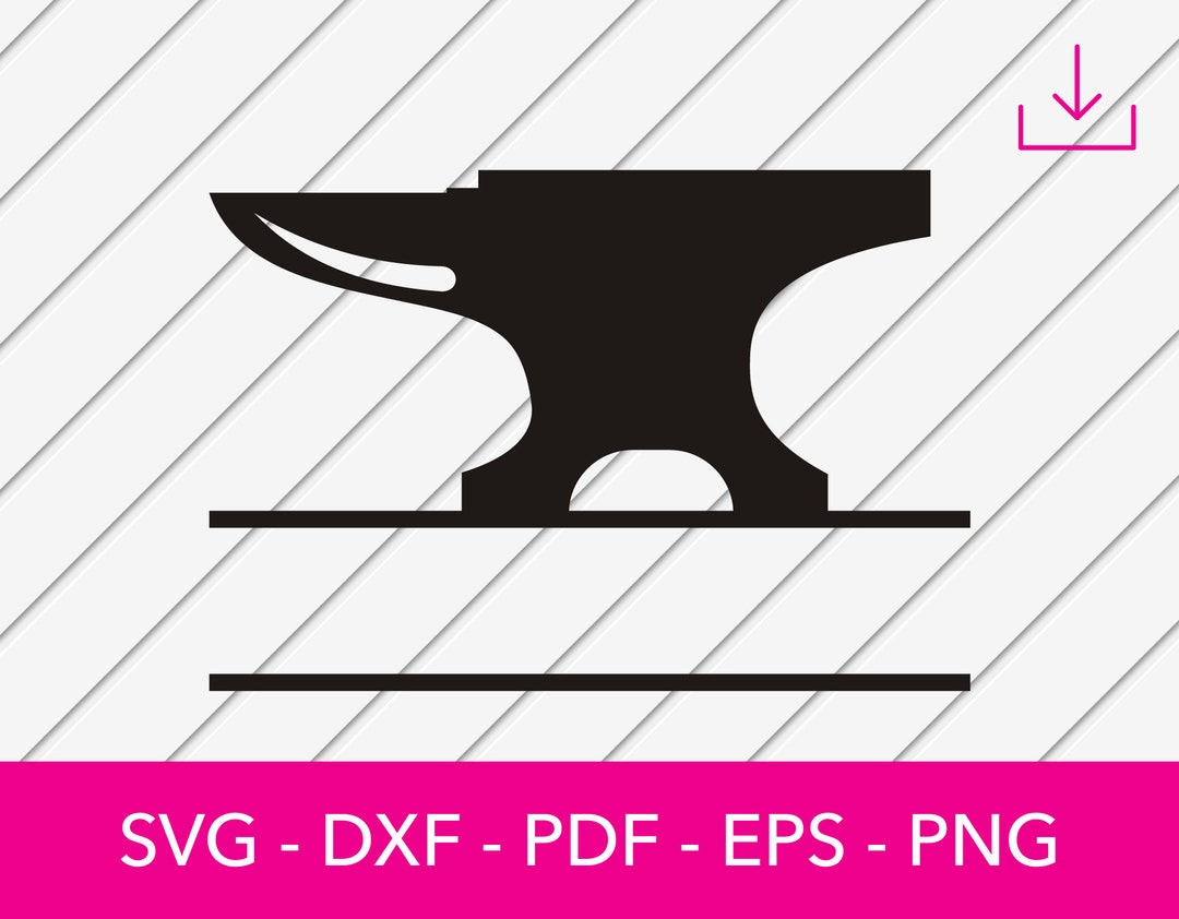 Anvil Svg, Anvil Split Frame Svg, Blacksmith Svg, Smithing Svg, Cut ...